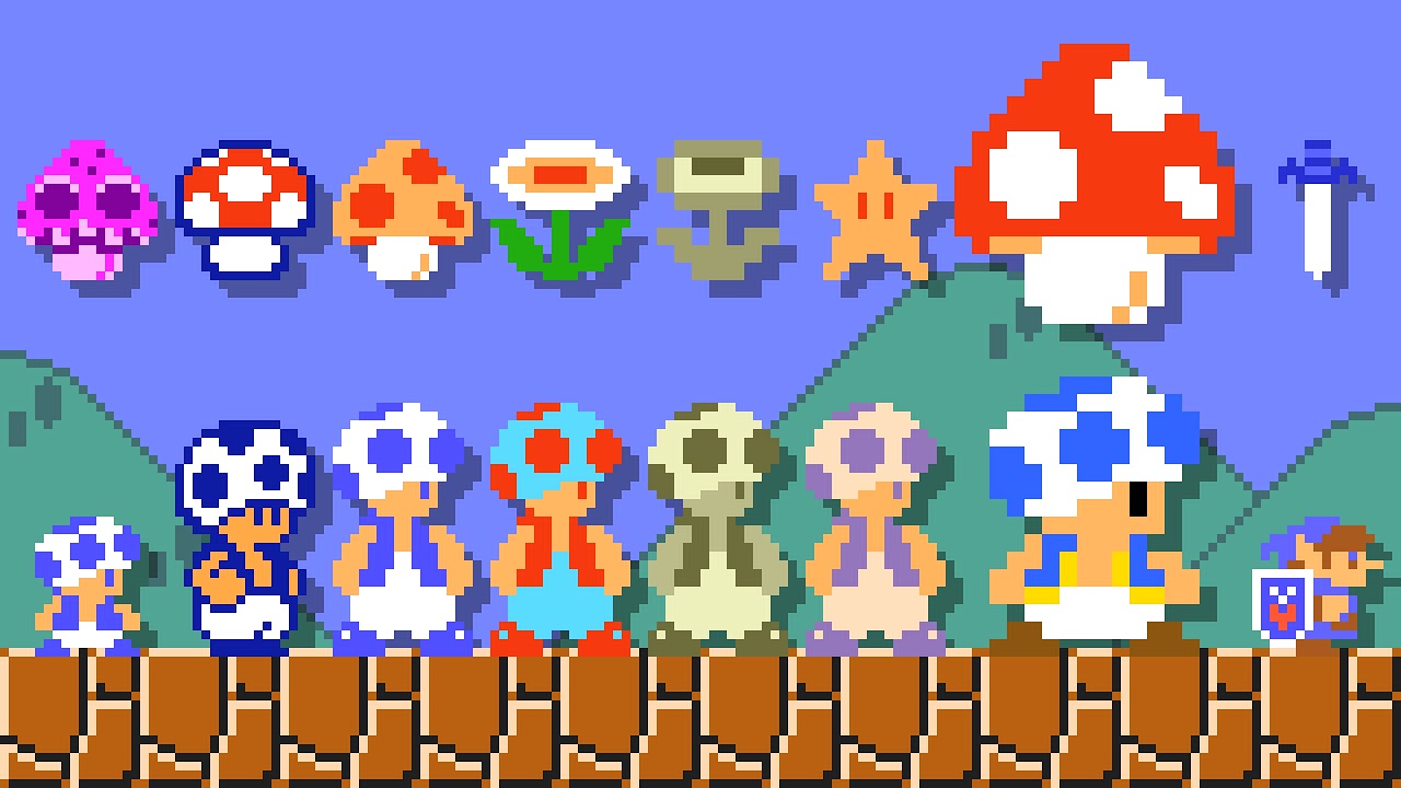 Super Mario Maker 2 - All SMB1 Power-Ups (Toad). ᴴᴰ - YouTube