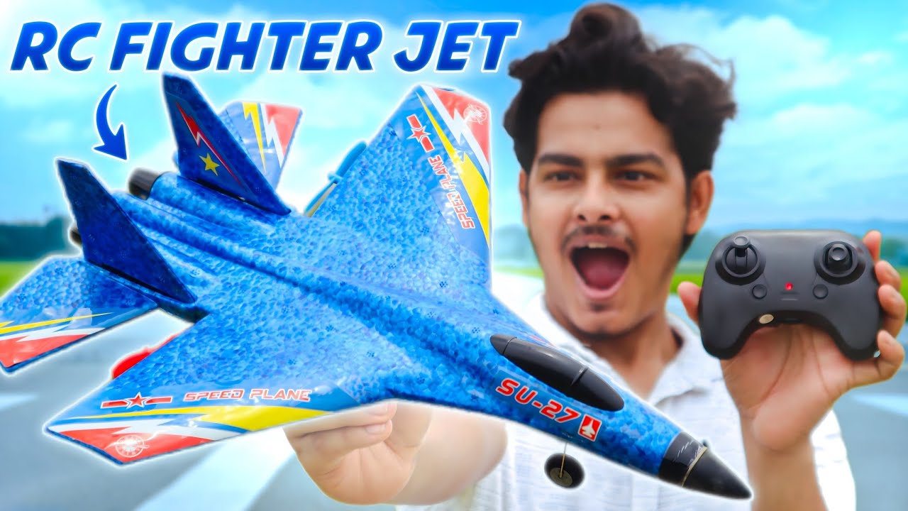 High-Speed RC Fighter Jet Unboxing and Test Flight ! - YouTube