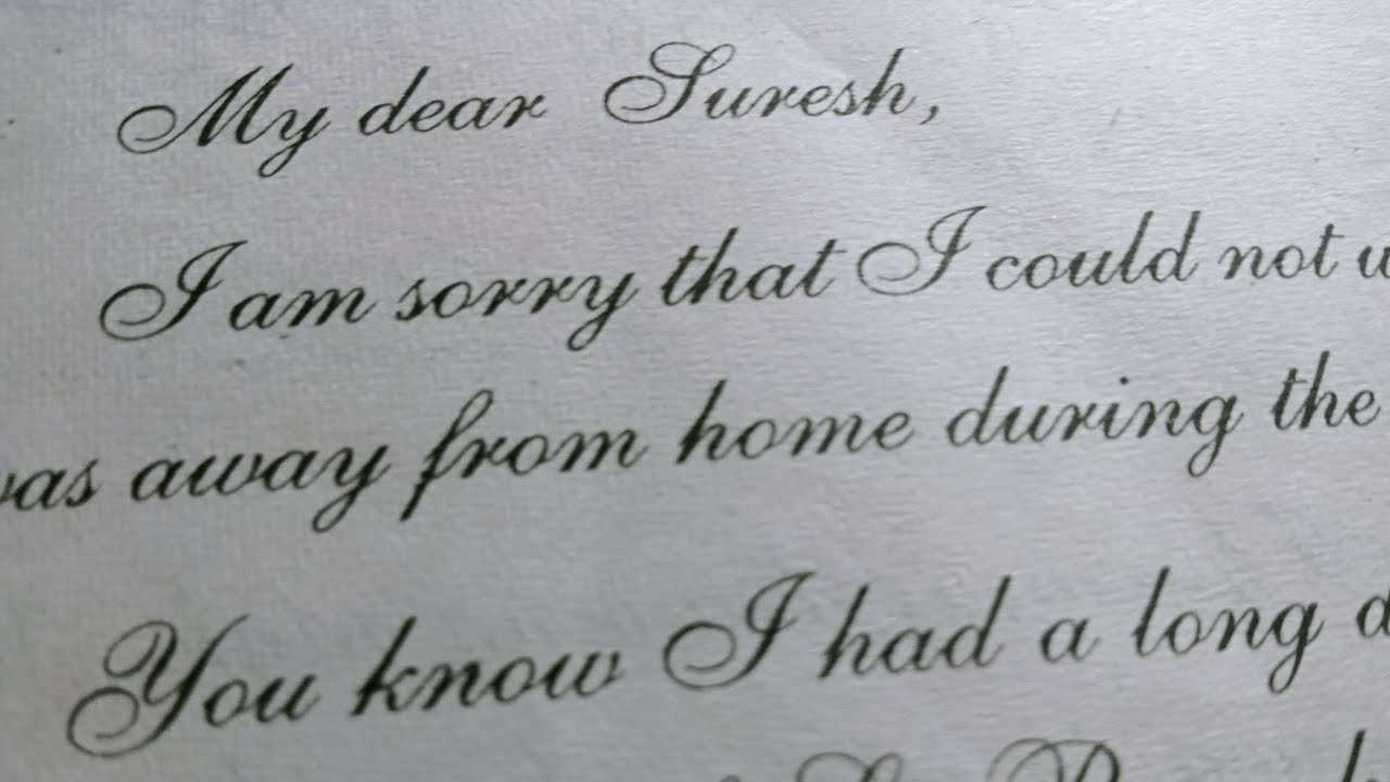 write a letter to your friend in cursive writing|| calligraphy ...