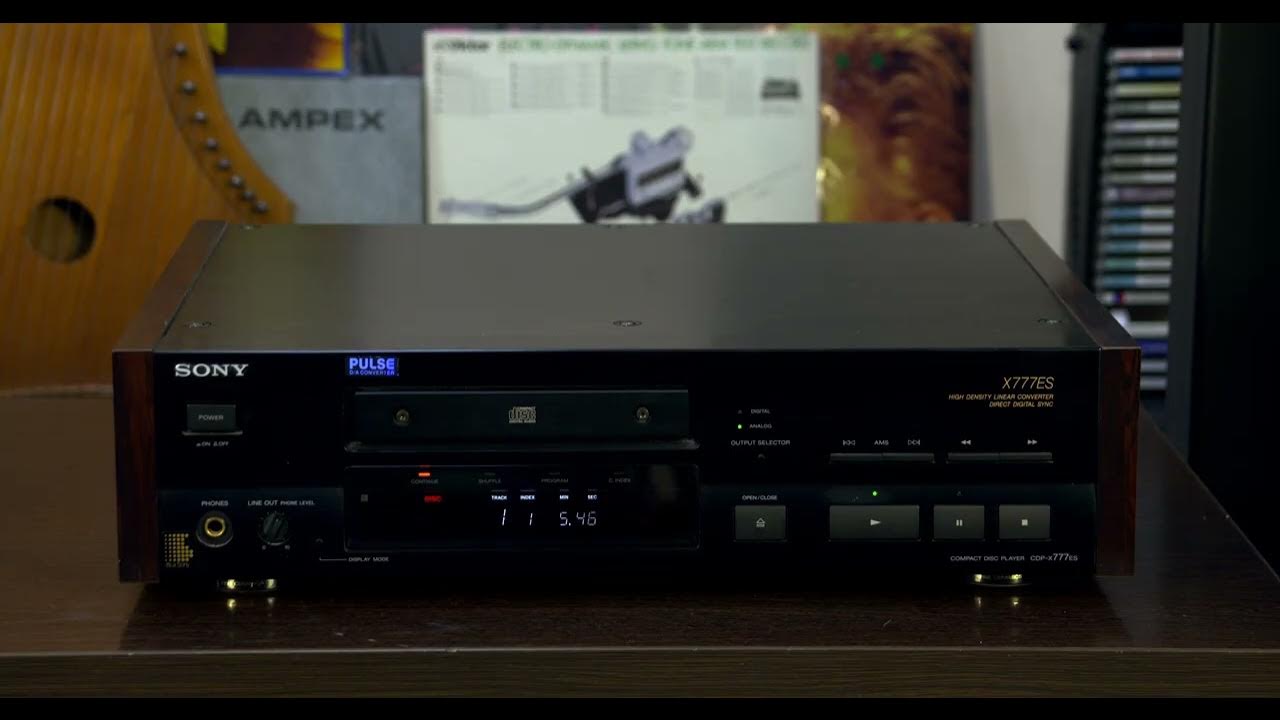 SONY CDP-X777ES ￥180,000(1990年発売) 2Hz～20kHz, Динамический диапазон 100 дБ, сигнал/шум 118 дБ ...