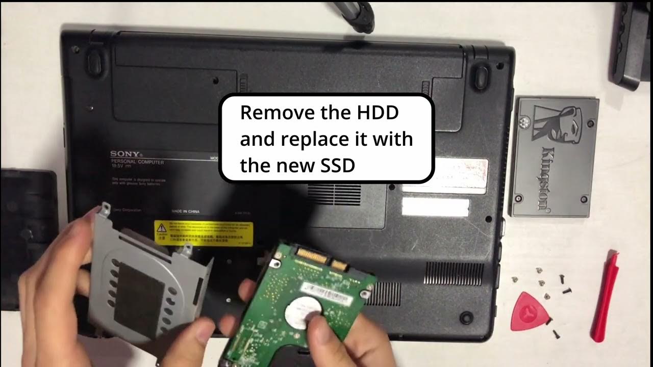 How to upgrade to SSD in Sony Vaio PCG laptop series - YouTube