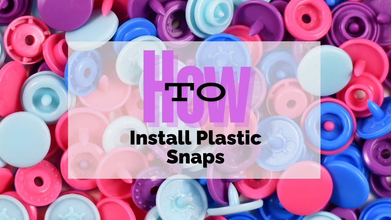 How to easily install plastic snaps - YouTube
