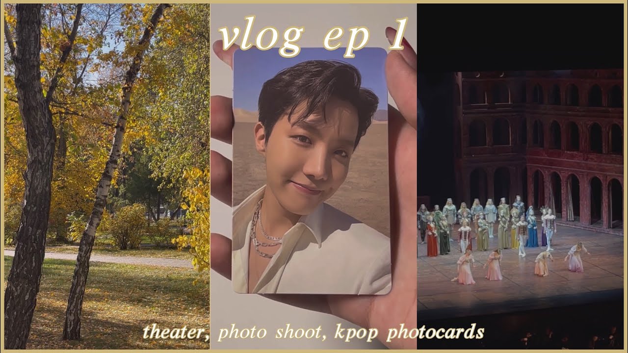 vlog ep 1: theater, graduation photo shoot, new kpop photocards ...