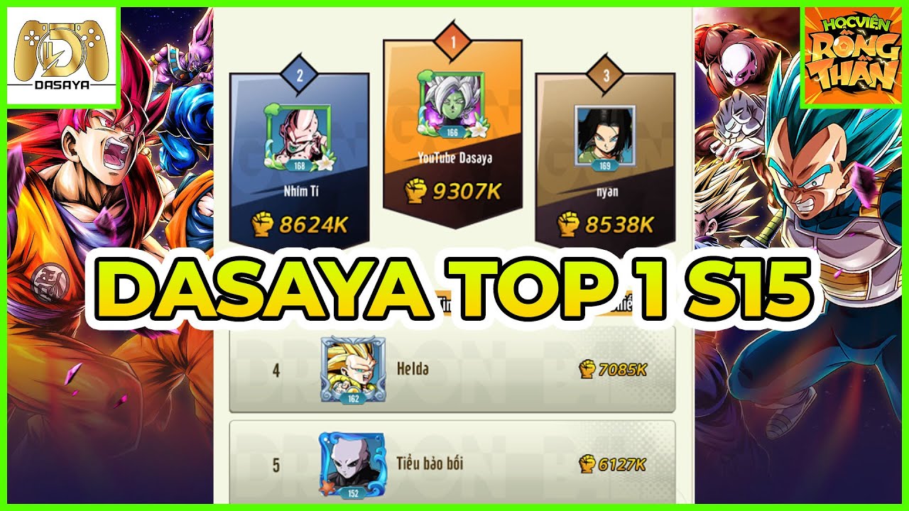 Học Viện Rồng Thần Gosu: NẠP VIP 9 DASAYA CHÍNH THỨC TOP 1 SERVER 15 ...