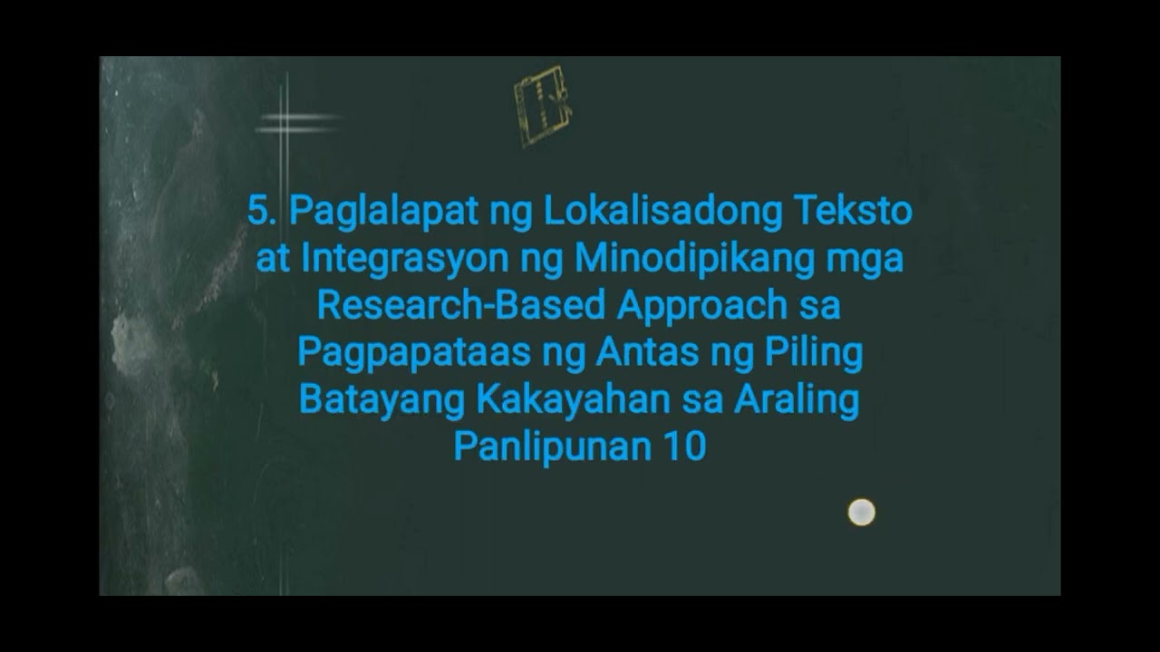 Sample Research Topics in Arpan, ESP, MAPEH for Teachers - YouTube