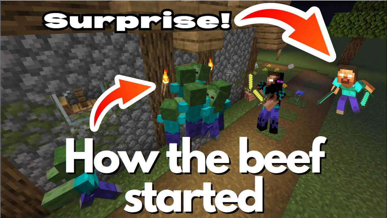 How The Beef Started - Minecraft Realms EP3 with the antisocial gang ...
