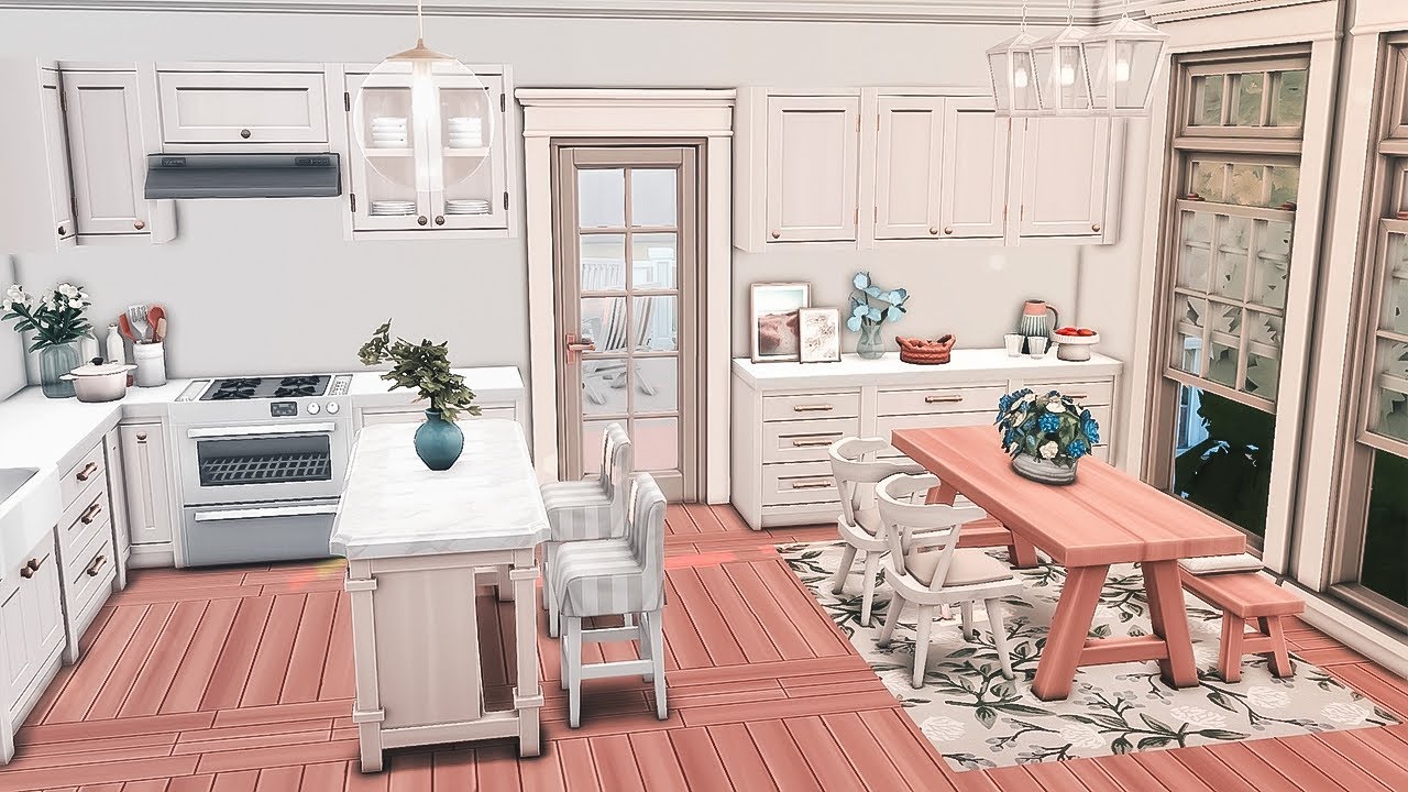 Renovating my NO CC Sims 4 Build with CC Speedbuild + CC - YouTube