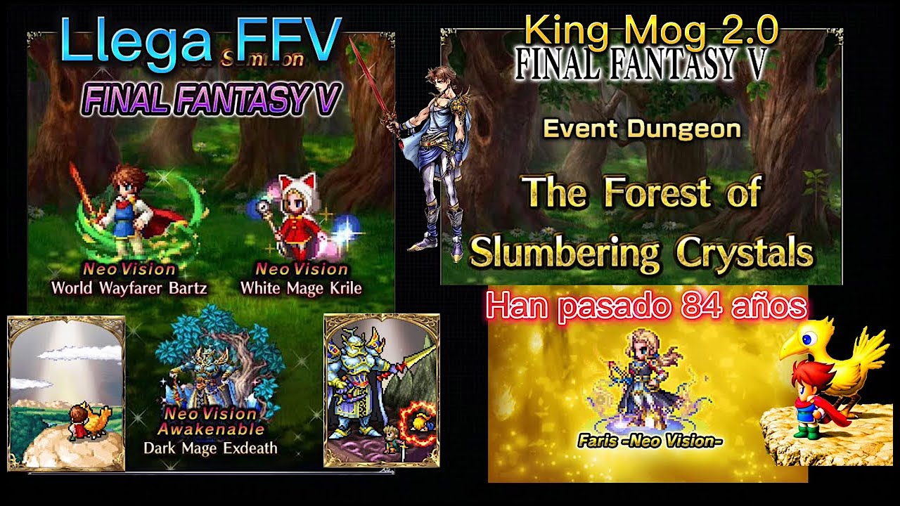 [FFBE] - Informe de noticias en directo - Llega FFV, mejoras de Faris y ...