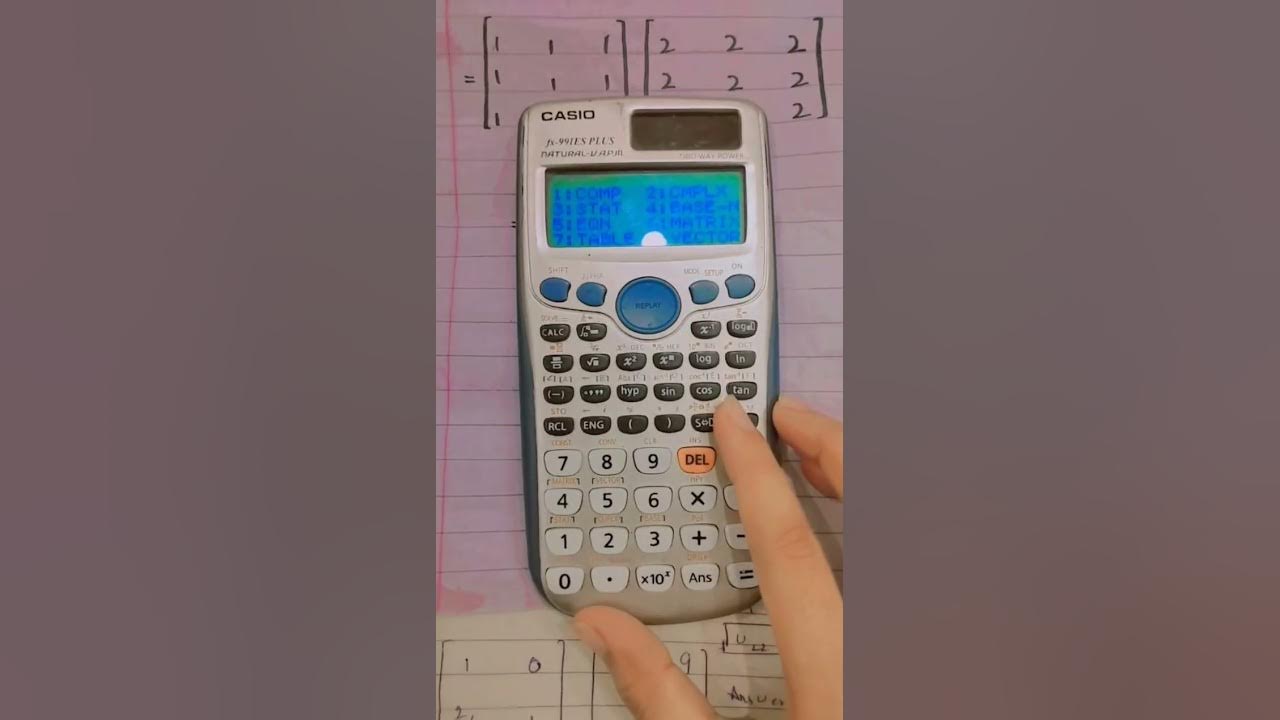 How to multiply 2 matrix using calculator - YouTube
