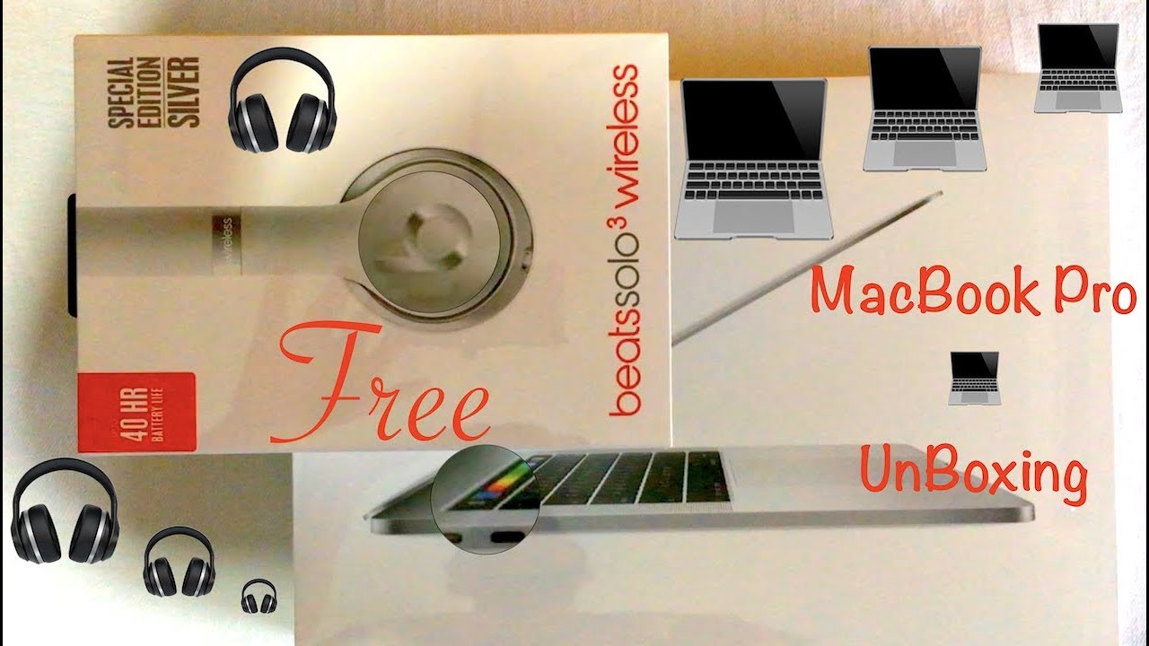 UnBoxing MacBook Pro 15" 💻 With Beats Solo 3 Wireless 🎧 2017 For ...