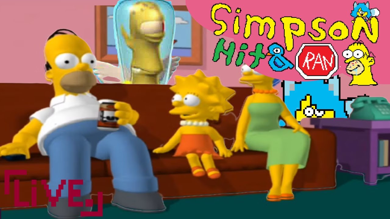 Simpsons Hit and Run - Chilling & Chatting (Live) - YouTube