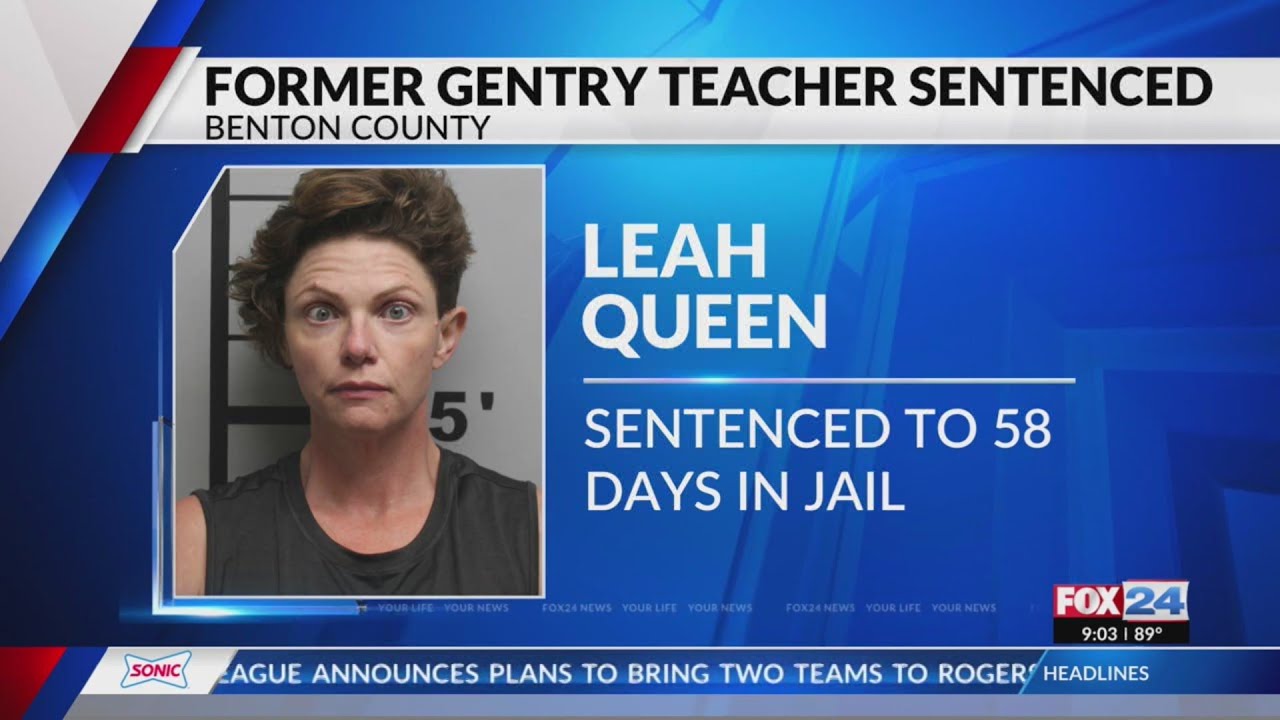 Former Gentry teacher sentenced for sexual relationship with student ...