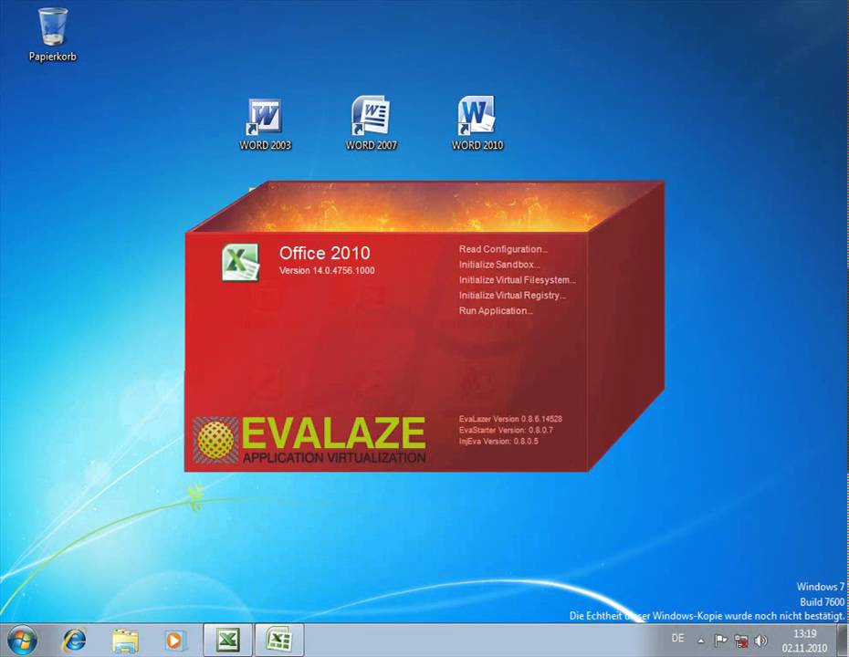 Evalaze v0.9 Office Demonstration - YouTube