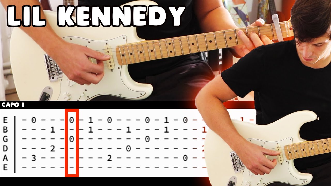 lil kennedy (LIL PEEP) GUITAR TUTORIAL in 1 minute ! - YouTube