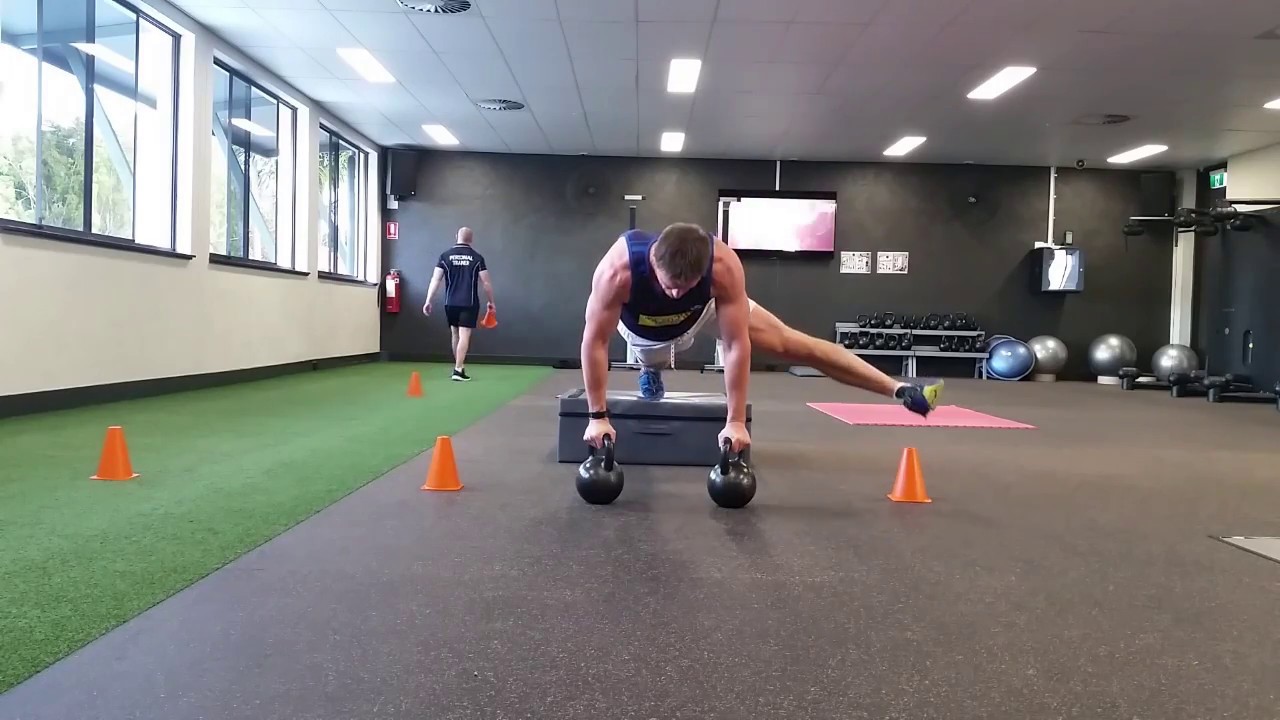 Toe taps over cones - YouTube