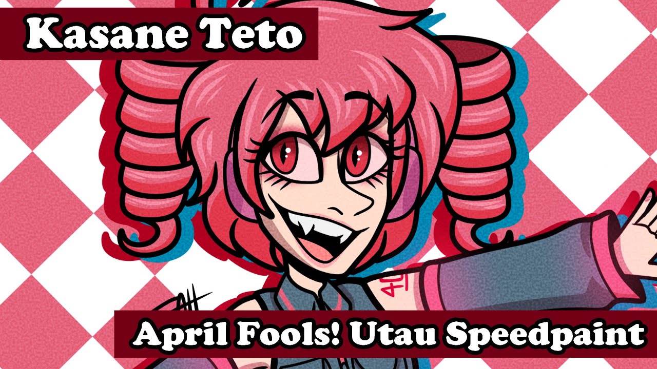 APRIL FOOLS! Kasane Teto - Utau Speedpaint - YouTube