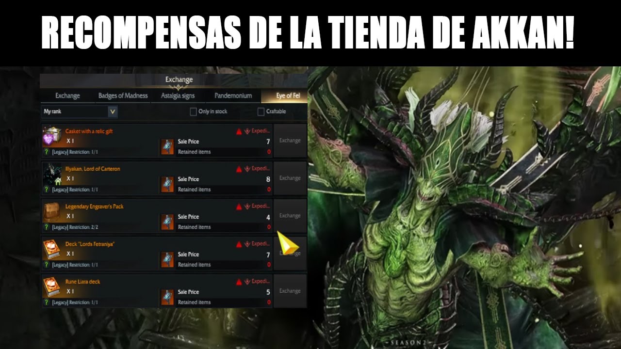 Todas las recompensas de la tienda de Akkan! / Lost Ark - YouTube