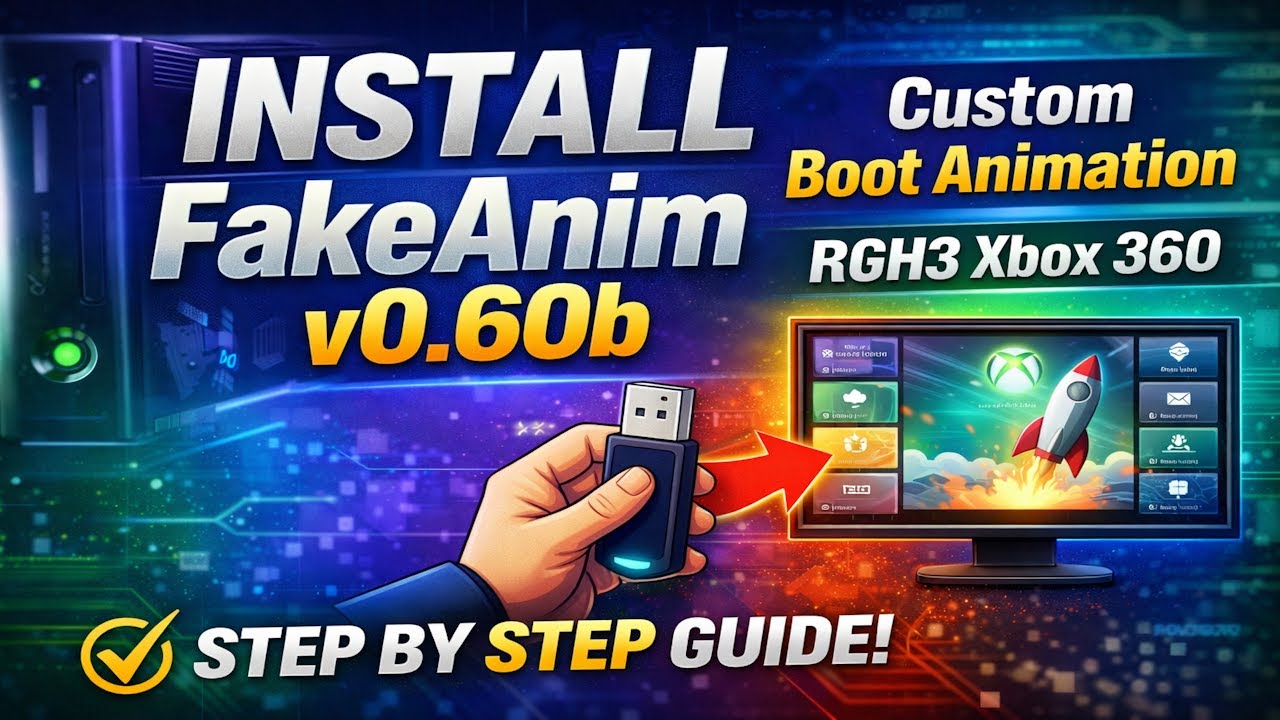 🎬 How to Install FakeAnim v0.60b | Custom Boot Animation (RGH3 Xbox 360 ...
