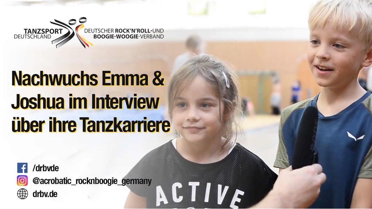 Nachwuchs Emma & Joshua im Interview über ihre Tanzkarriere - YouTube