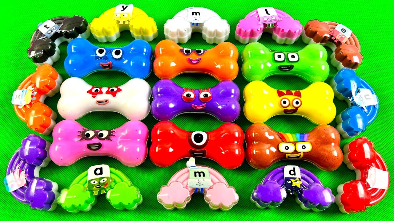 Numberblocks & Alphablocks | Looking CLAY with Bone & Cloud Coloring ...