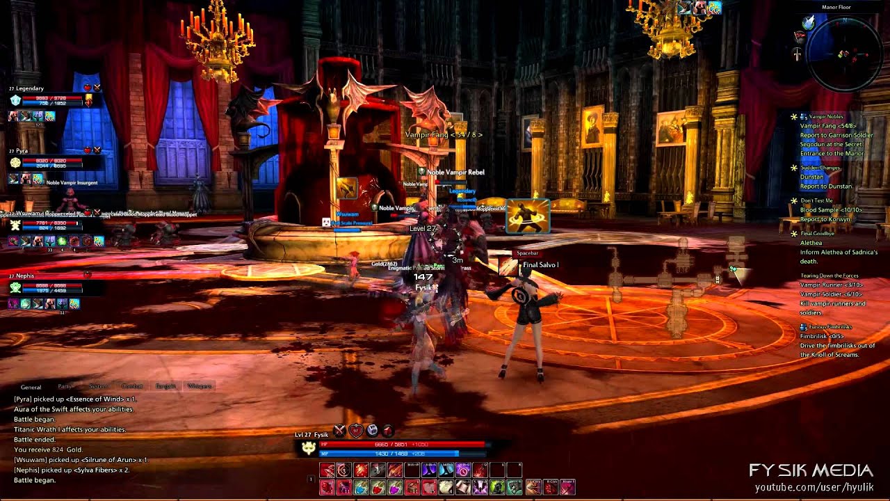 TERA Online - EU CBT2 Sinestral Manor (Elin Archer Full Run) - YouTube