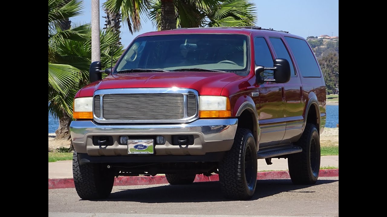 2001 FORD EXCURSION LIMITED 4X4 7.3L DIESEL 7.3 1 OWNER CLEAN TITLE XD ...