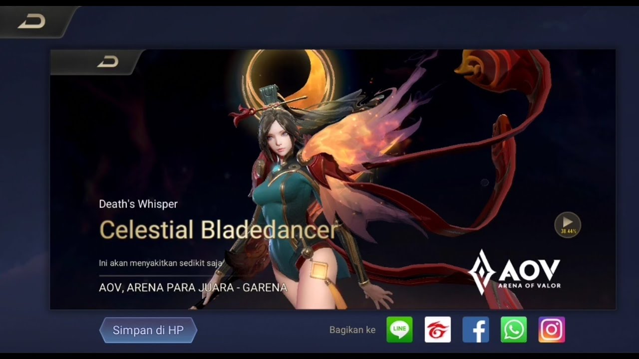 AOV Indonesia || Butterfly Celestial Bladedancer || Super Mantap Skin ...