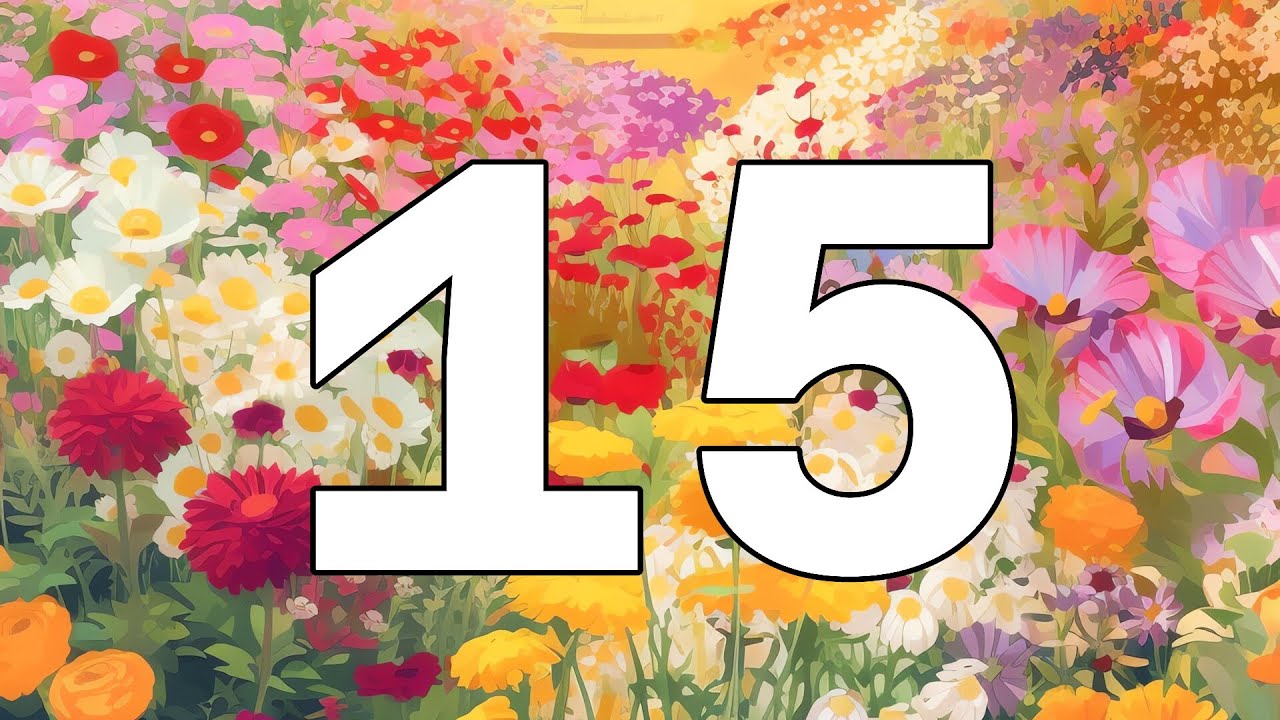 Painted Flowers Countdown Timer [ 0:15 ] - YouTube