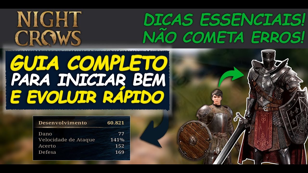 NIGHTCROWS - GUIA COMPLETO PARA COMEÇAR BEM E EVOLUIR RÁPIDO !!! - YouTube