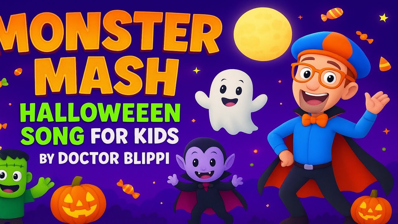 Monster Mash Halloween Song for Kids by #Doctor Blippi - YouTube