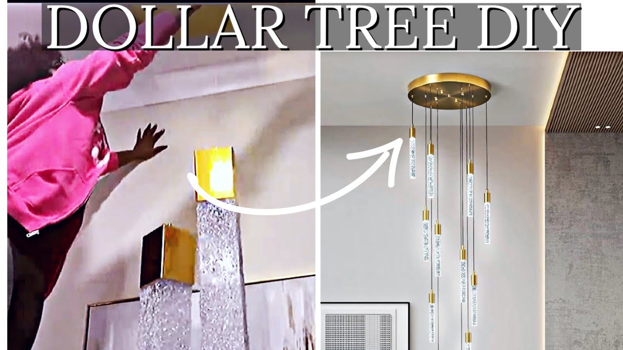 NEW Ideas FOR A DOLLAR TREE HIGH-END DUPE LIGHTING - YouTube