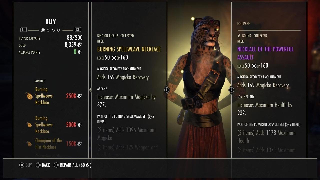 ESO Gold Vendor 11Dec2021 Grothdarr's & Veldreth's Shoulders - YouTube