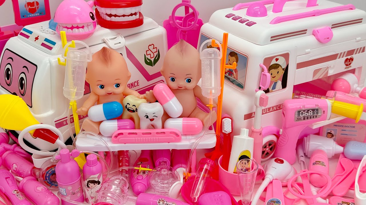 25 Minutes Satisfying with Unboxing Cute Doctor Ambulance Playset ...