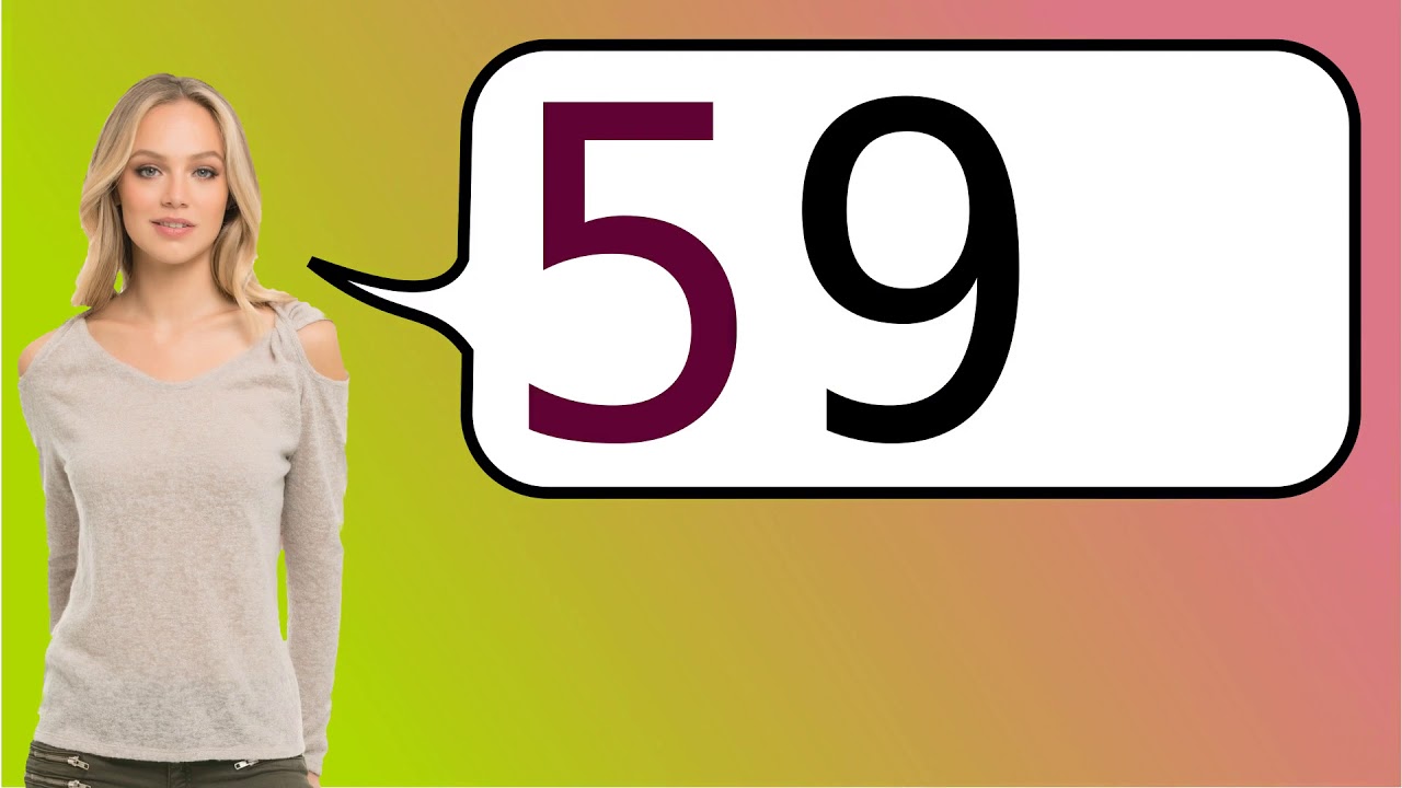 How to say '59' in French? - YouTube