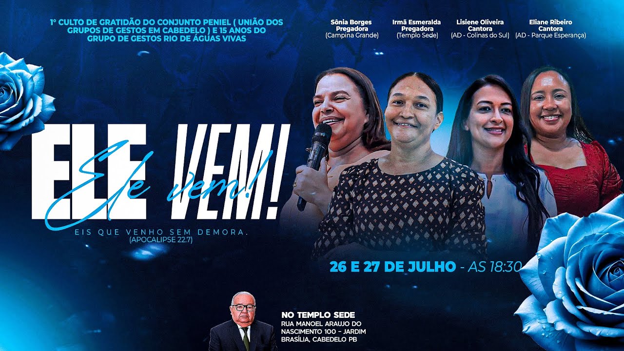 1° Culto de Gratidão do conjunto PENIEL | ENCERRAMENTO - 27/07/2025 | Pr Inaldo Henriques - YouTube