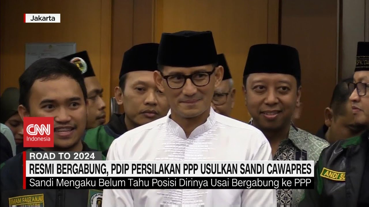 Resmi Bergabung, PDIP Persilakan PPP Usulkan Sandi Cawapres Ganjar - YouTube