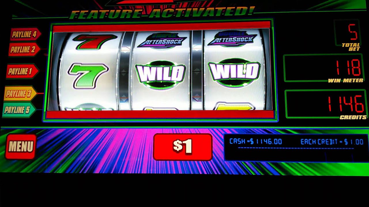AFTERSHOCK SLOT MACHINE - YouTube