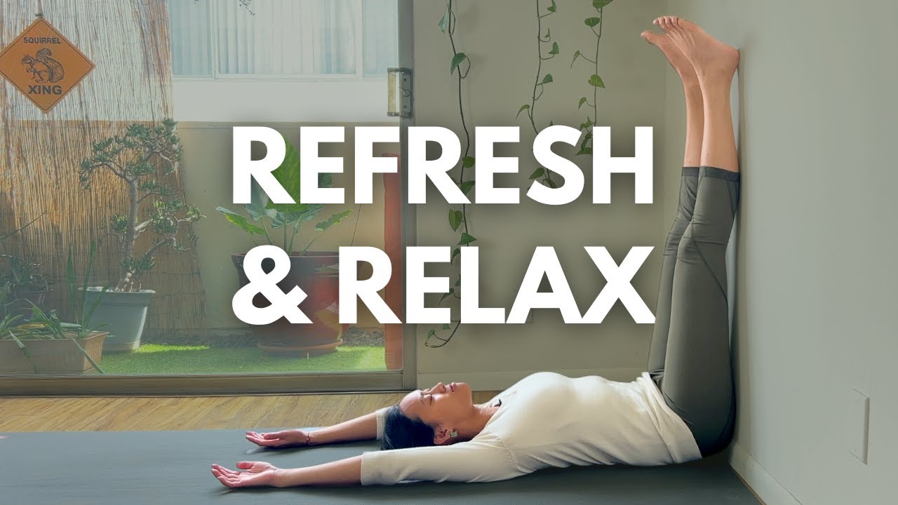 10 Minute Restorative Breathwork | Legs Up The Wall + Belly Breathing ...
