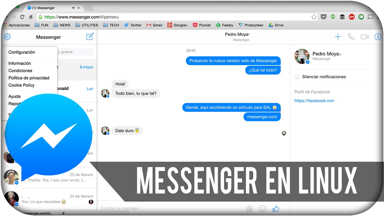 Cómo descargar e instalar Messenger en Linux - YouTube