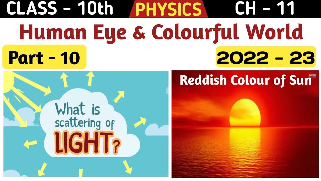 Class - 10 | Science | Physics | Chapter - 11 | Human Eye & Colourful ...