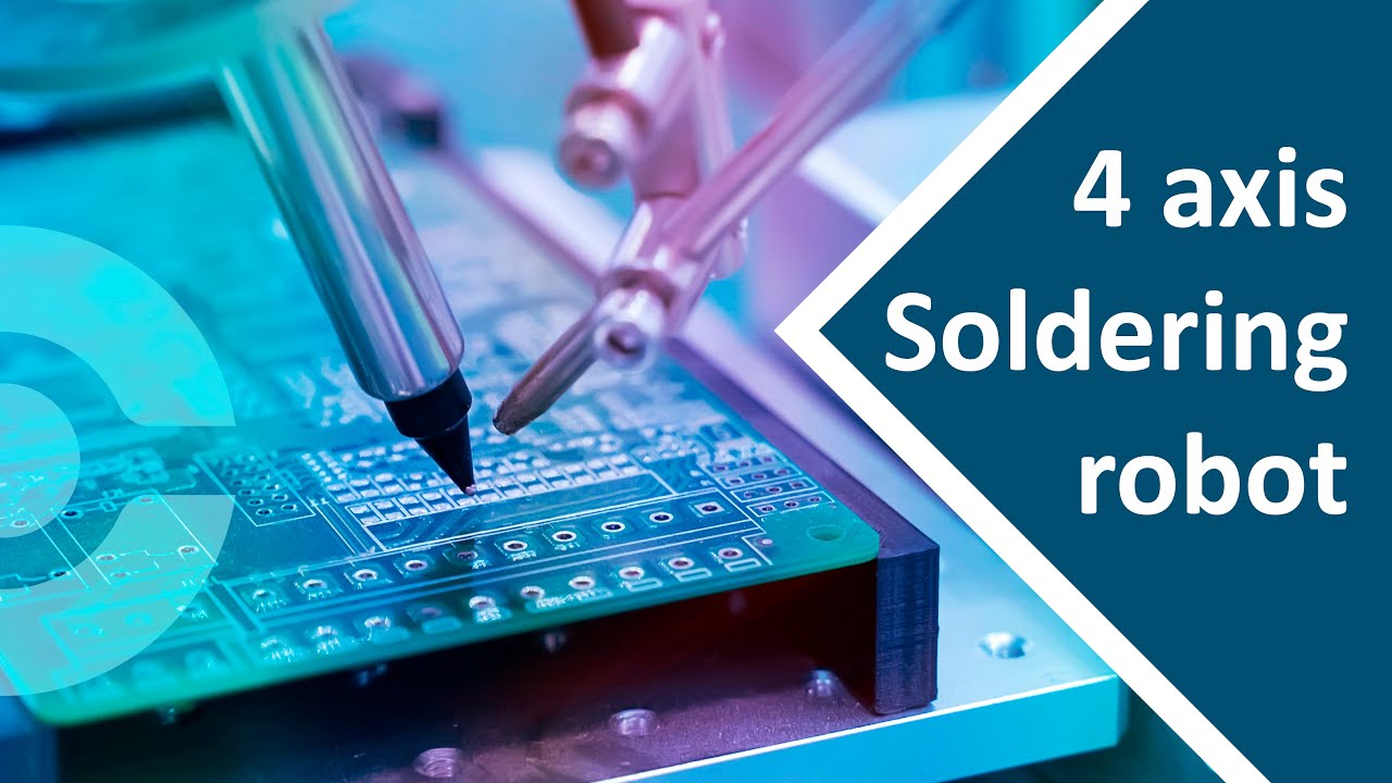 1 head, 4 axis Soldering Robot SR300 - YouTube