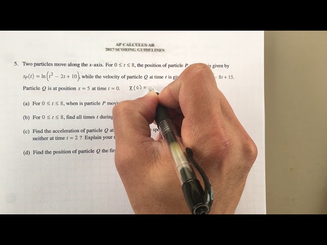 Calculus Ab Worksheet 2 On Particle Motion What AP Calculus Students