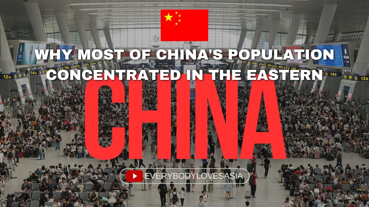 Most of China's population is concentrated in the eastern part of the ...