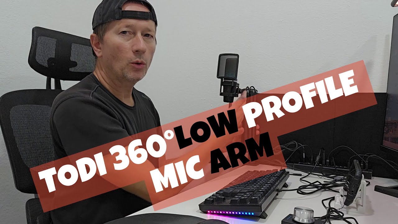 TODI Mic Arm MS02 Review & Installation | 360° Low Profile Mic Boom Arm ...