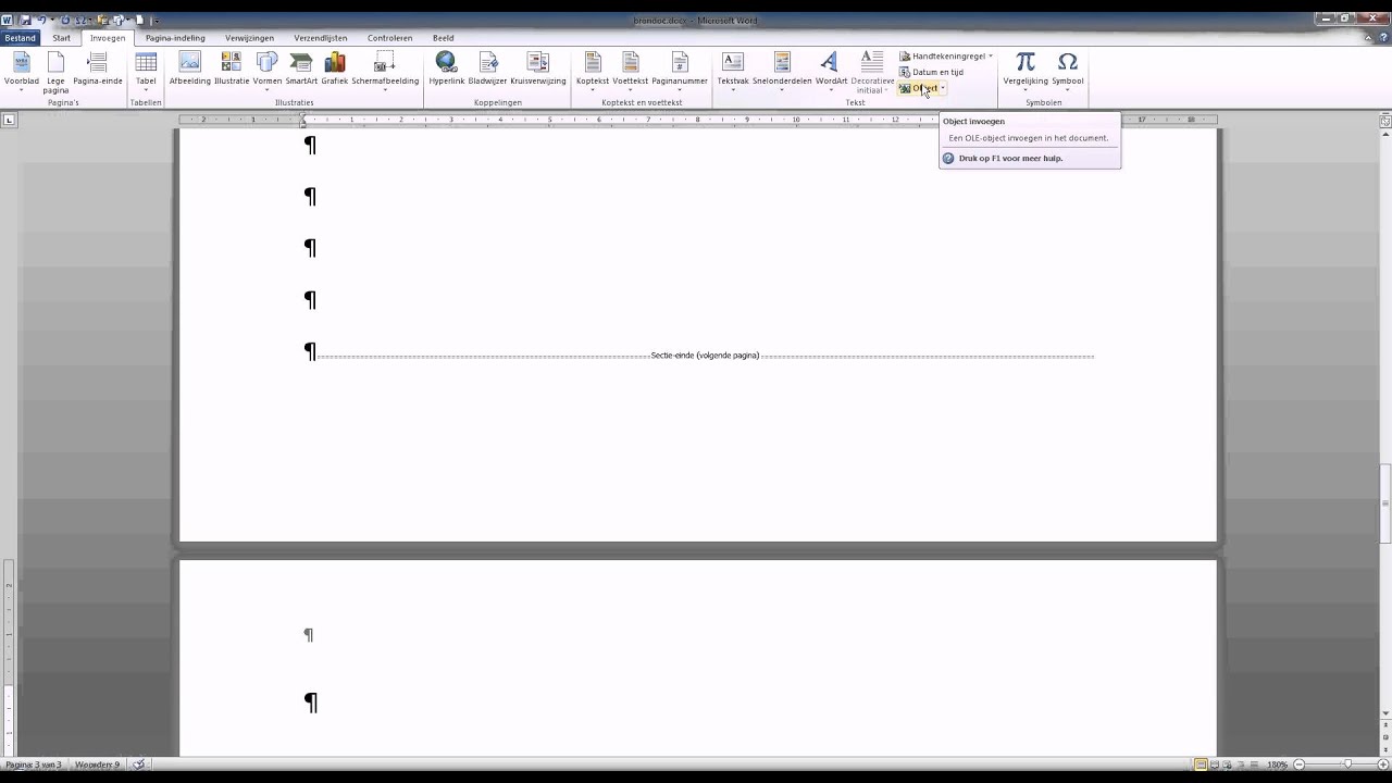 1 4 1 Samenvoegen van Word documenten met verschillende kop en ...