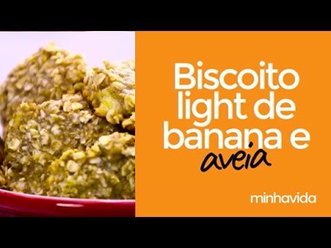 Receita fácil de biscoito light de banana e aveia - YouTube