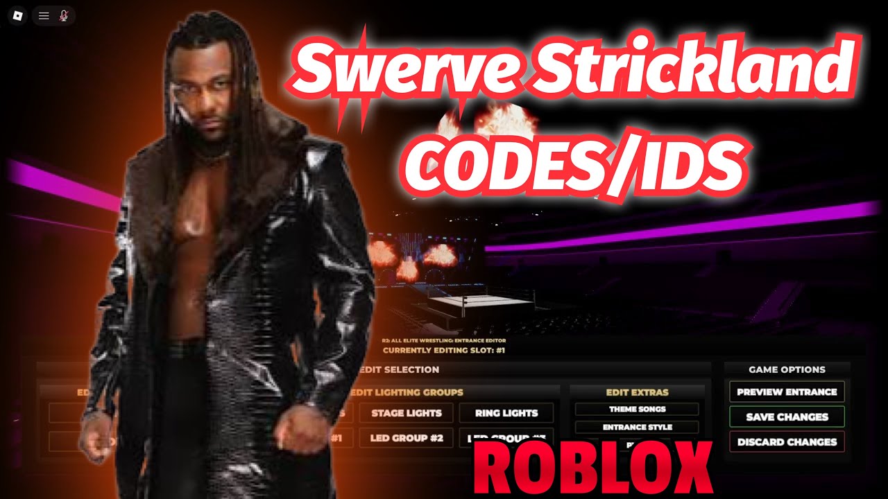 ROBLOX AEW: Swerve Strickland Titantron CODES/ID! - YouTube