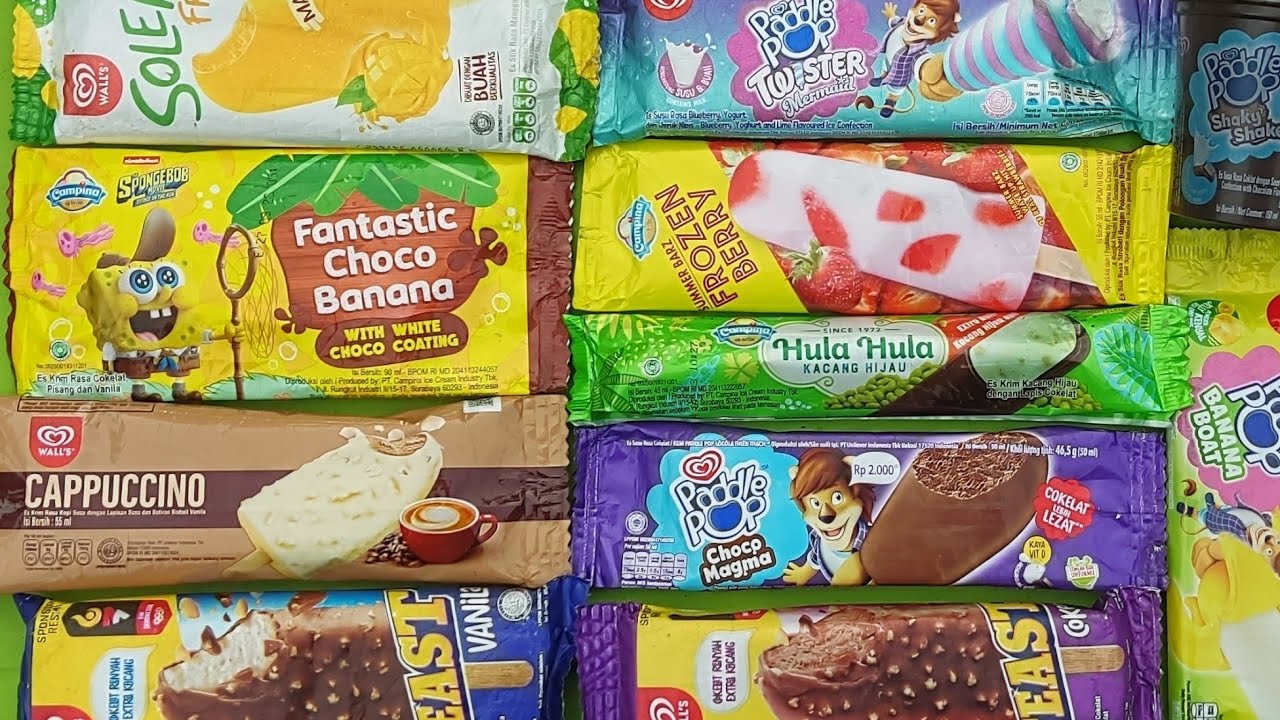 ES KRIM PADDLE POP, ES KRIM CAPPUCCINO, ES KRIM HULA HULA, ES KRIM ...