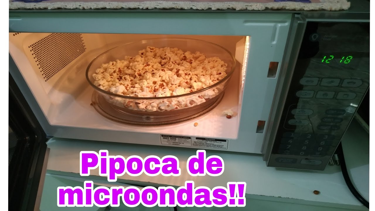 COMO FAZER PIPOCA NO MICROONDAS| PIPOCA COM MILHO COMUM. - YouTube