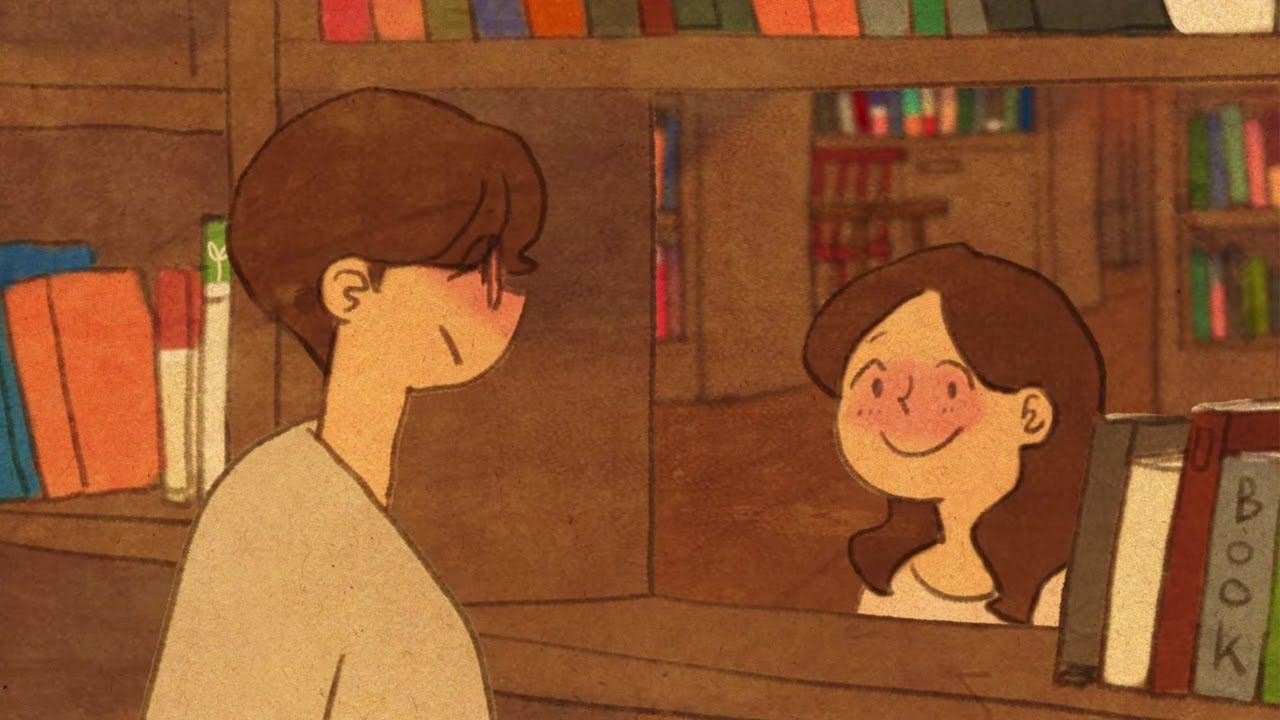 In the library [ Love is in small things: Animated short ] - YouTube